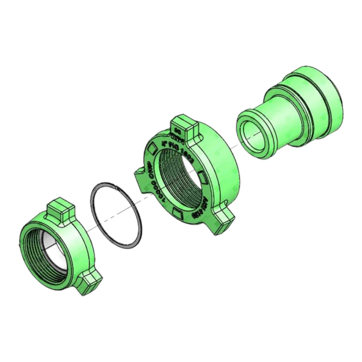 Crossover Union, 4" 1502 M x 3" 1502 M, 10000 psi, Sour Service – Big ...